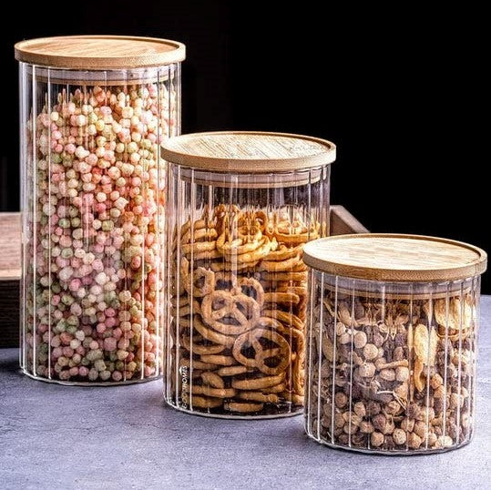 Bamboo Lid Airtight Glass Storage Containers | Free Delivery | Buy Now ...