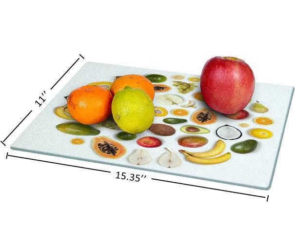 Printed Tempered Glass Cutting Board | Kitchen Accessories